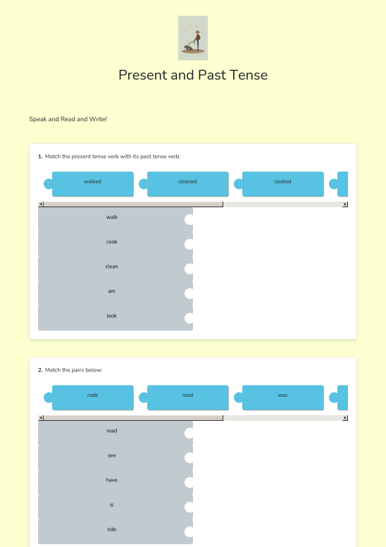 SIMPLE PRESENT TENSE Worksheets