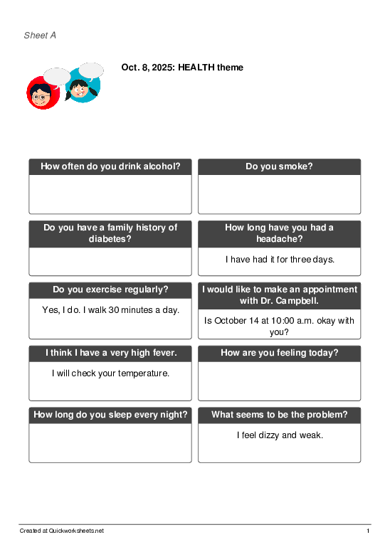 Shared Information Gap Worksheet Worksheets